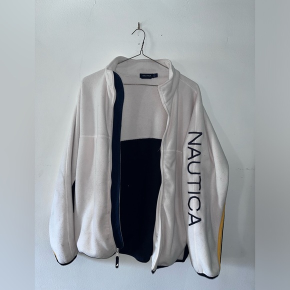 Nautica | Jackets & Coats | Vintage Nautica Fleece Jacket Mens L Full ...